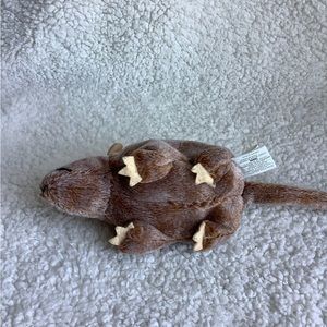 Ty | Toys | Vintage 999 Ty Beanie Baby Brown Rat Tiptoe Plush Stuffed ...